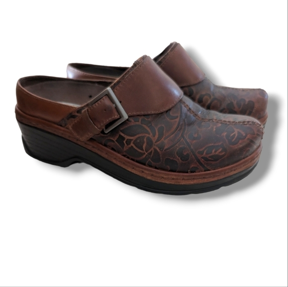 Klogs | Shoes | Klogs Austin Embossed Tooled Leather Clogs Mules 7 W ...